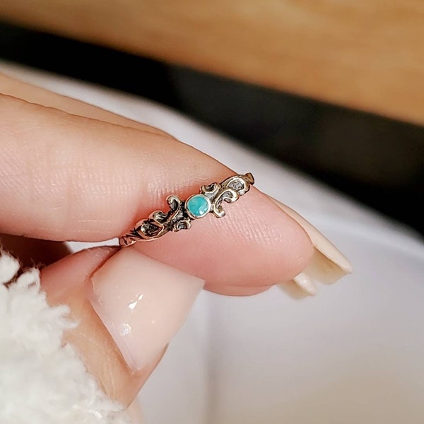 Dainty Turquoise Ring - Etsy