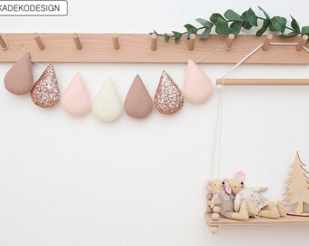 NEW Raindrops Garland Drop Garland Children's Room | Etsy