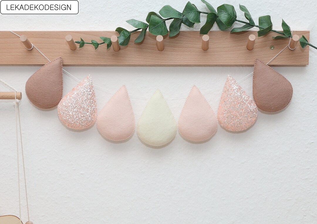 NEW Raindrop Garland, Drop Garland, Children's Room Decoration - Etsy