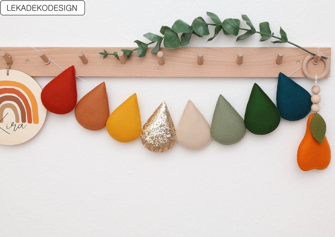 NEW! Raindrop Garland, Drop Garland, Nursery Decoration - Etsy