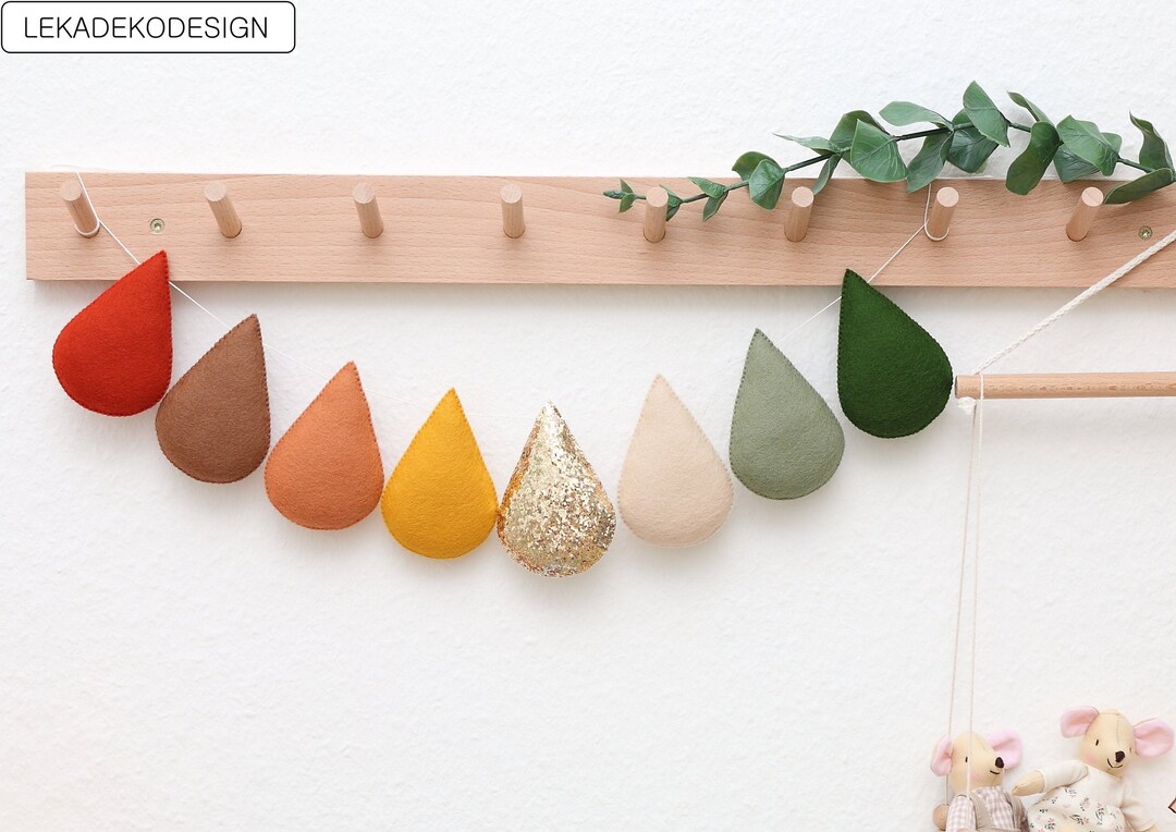 NEW Raindrop Garland, Drop Garland, Nursery Decor - Etsy