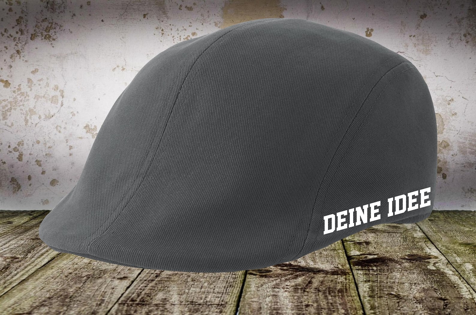 Flat Cap With Desired Text Text Idea Cap Hat Your Text Desired Name - Etsy
