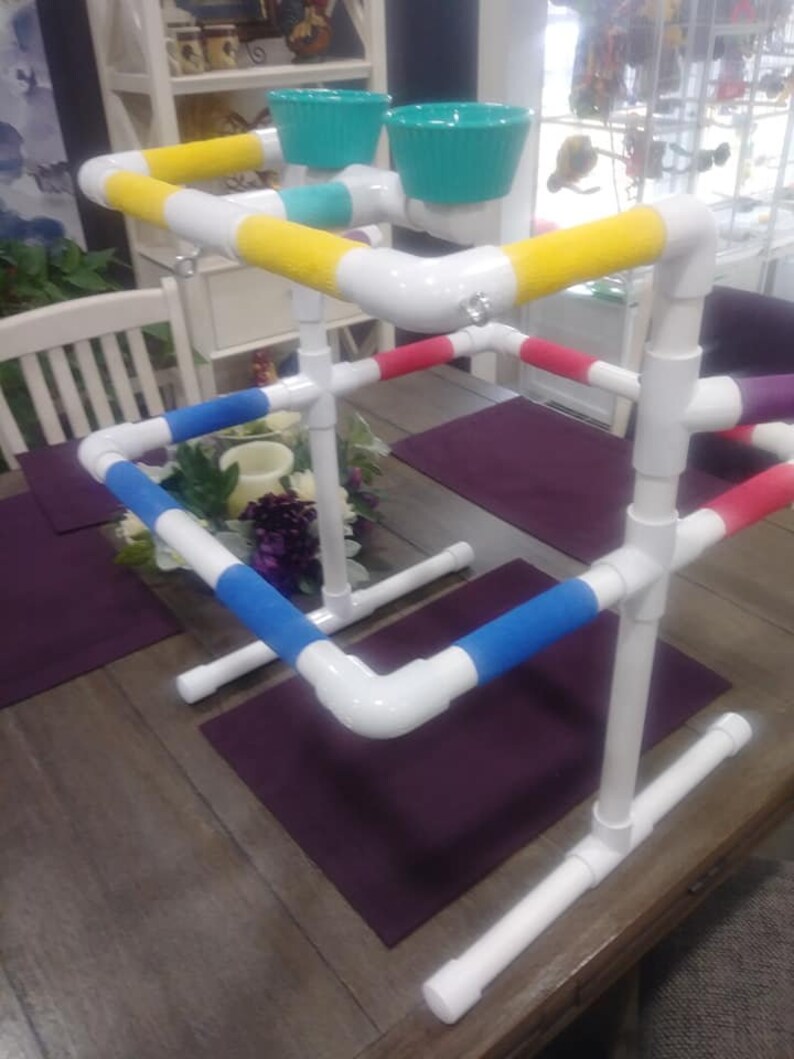 1/2 PVC Parrot Play Gym. Table Top Portable Bird Perch - Etsy