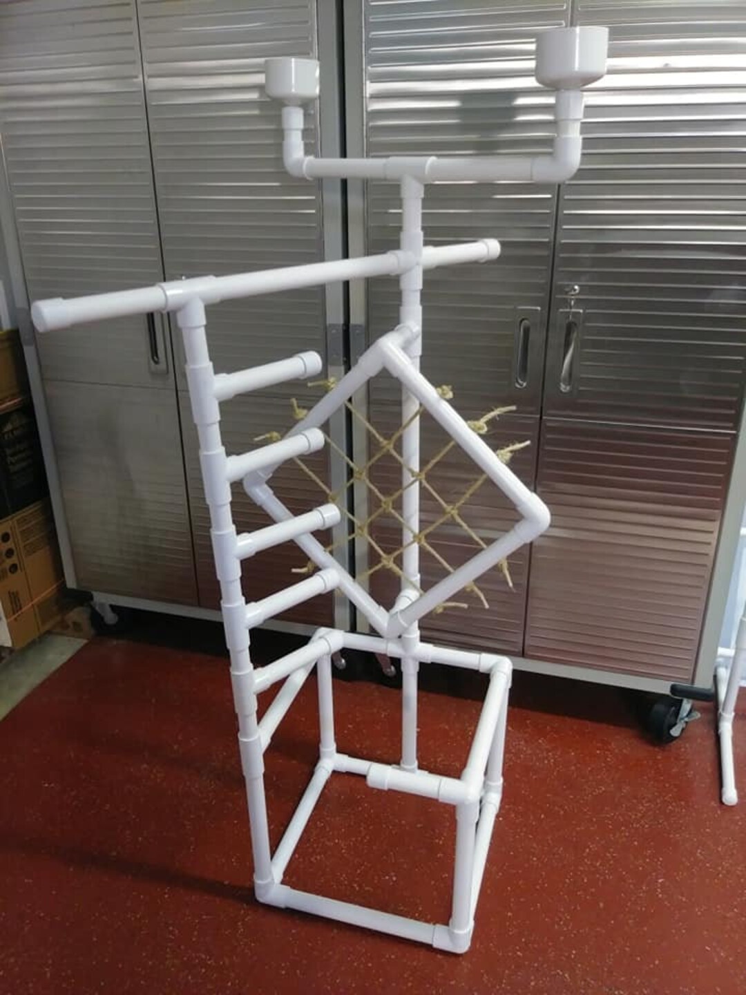 51" Taller Climber 3/4"textured Pvc Parrot Perch\ Stand \ Play Gym FREE ...