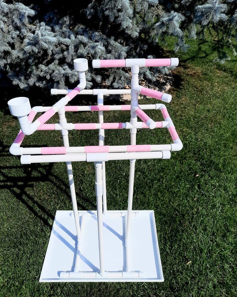 Deluxe Parrot Fun and Play Pvc FLOOR Perch or Table Top Gym W - Etsy