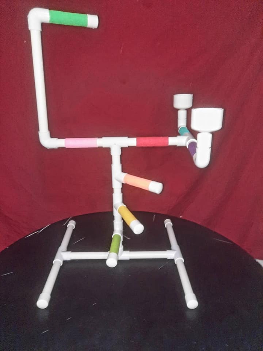 Large 3/4" PVC Parrot Perch \ Play Gym Stand **free Shipping** #63 - Etsy