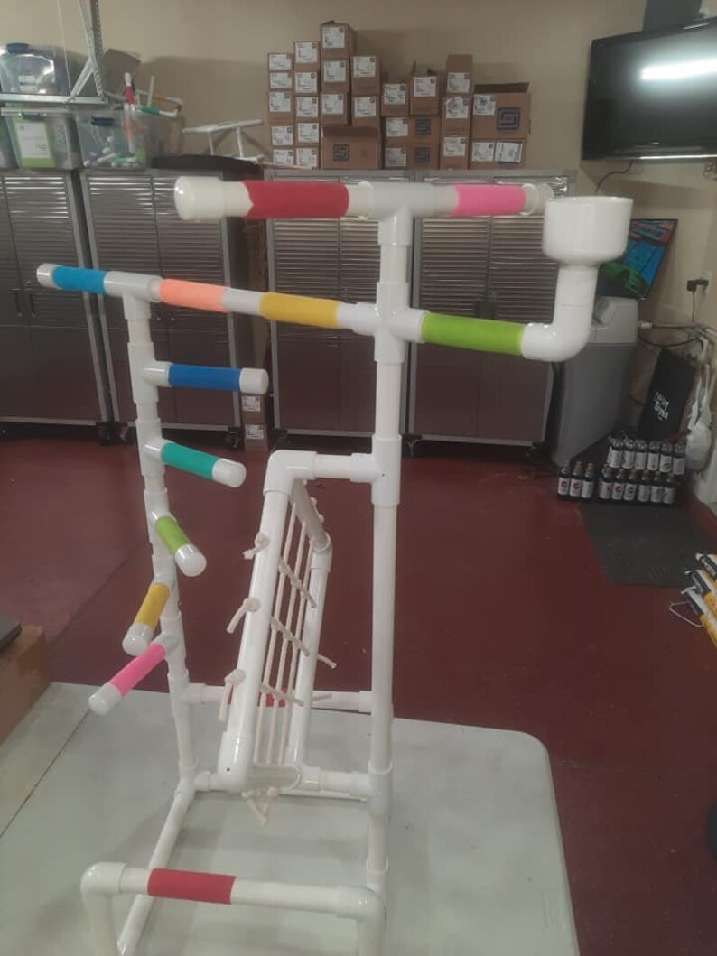 3' Tall Climber 1/2" PVC Parrot Perch \ Bird Stand \ Play Gym **FREE ...