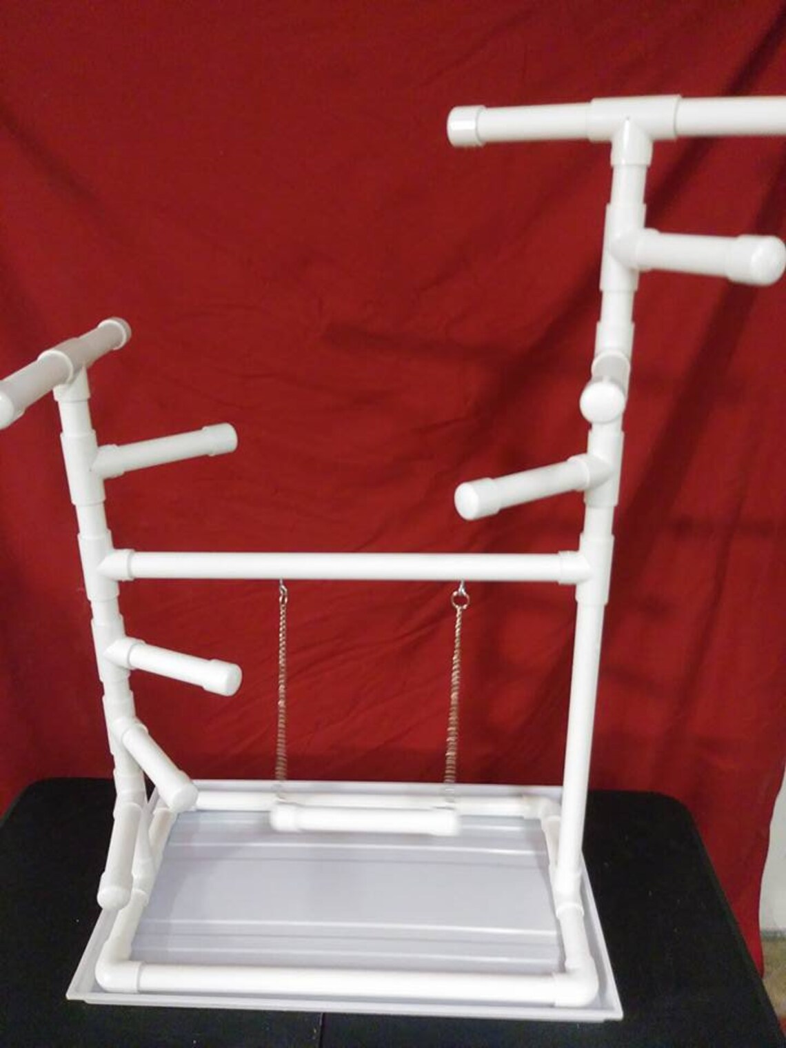 42 Tall 1 PVC Macaw Parrot Perch Stand Swing - Etsy