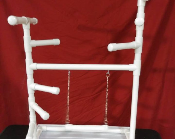 42 Tall 1 PVC Macaw Parrot Perch Stand Swing - Etsy
