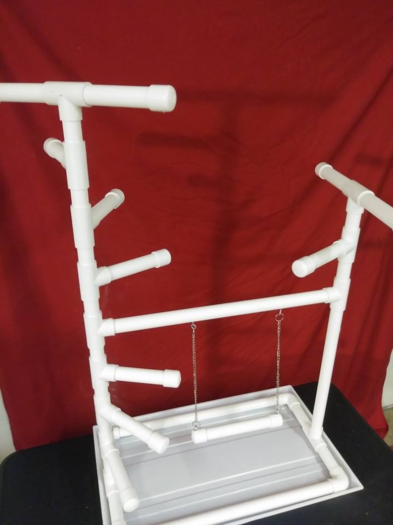 42 Tall 1 PVC Macaw Parrot Perch Stand Swing - Etsy