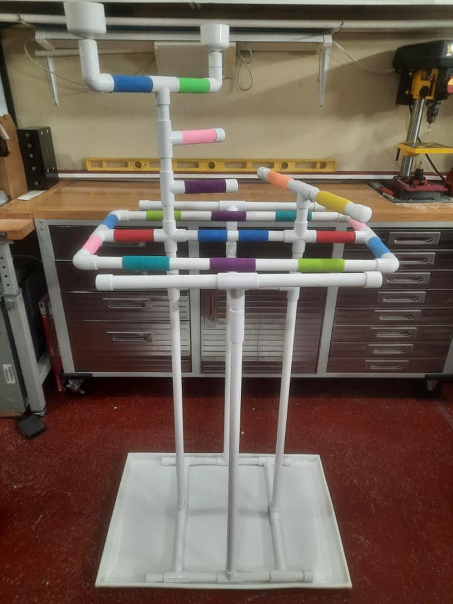Deluxe Parrot Fun and Play Pvc FLOOR Perch or Table Top Gym W - Etsy