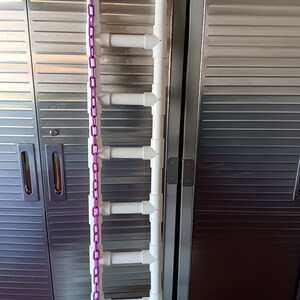 44" Tall X 9" Wide PVC Parrot Ladder, Larger \ Medium \ Smaller Bird ...