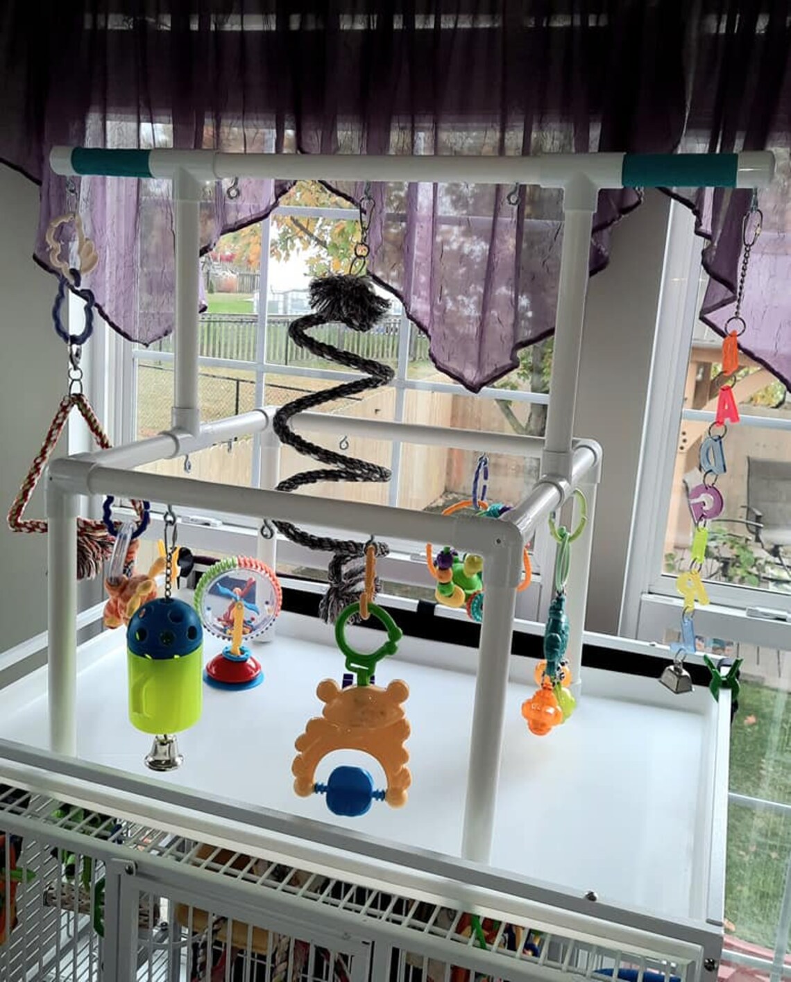The Play Station 1, Parrot Toy \ Tent \ Boing\ Swing Square Hanger for ...