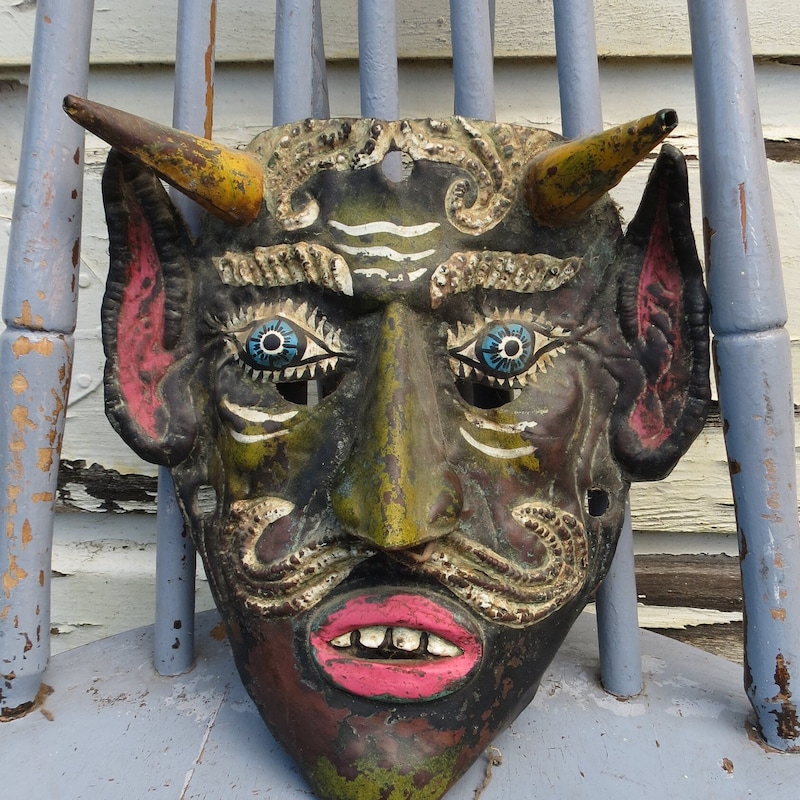 Devil Mask - Etsy