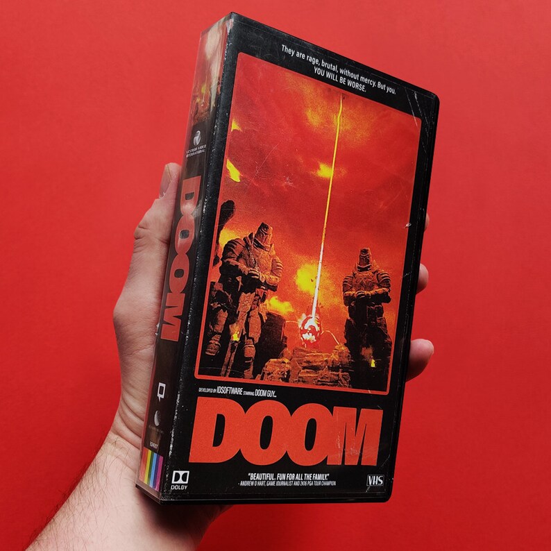 Custom Made 'DOOM' 2016 VHS Box - Etsy