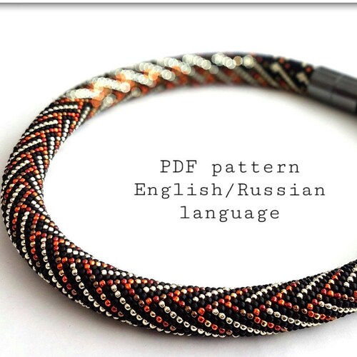 PDF Pattern for Necklace DIY Seed Bead Crochet Art Project | Etsy