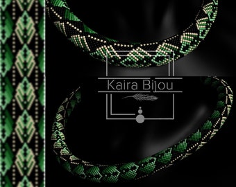 PDF Pattern for Bead Sea Snake Crochet Necklace and PNG File | Etsy