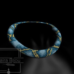 PDF Pattern for Bead Sea Snake Crochet Necklace and PNG File Jewelry ...