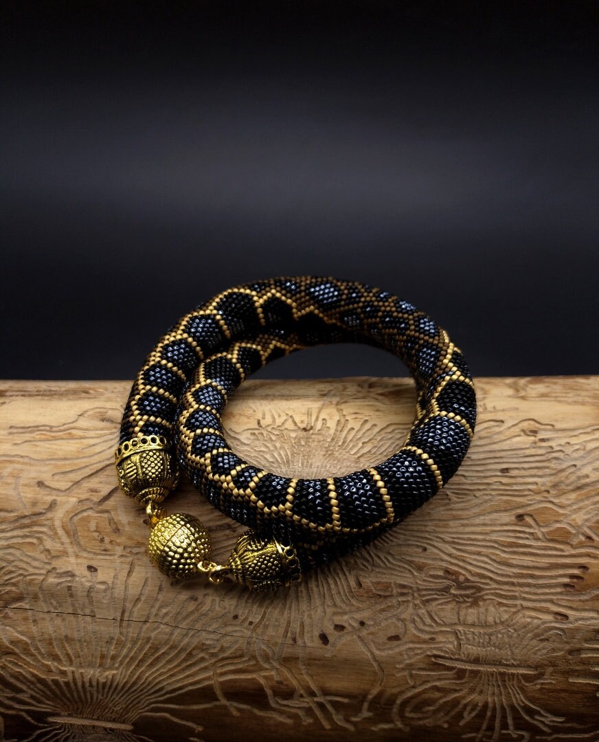 PDF Pattern for Bead Sea Snake Crochet Necklace and PNG File - Etsy