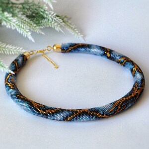 PDF Pattern for Bead Sea Snake Crochet Necklace and PNG File Jewelry ...