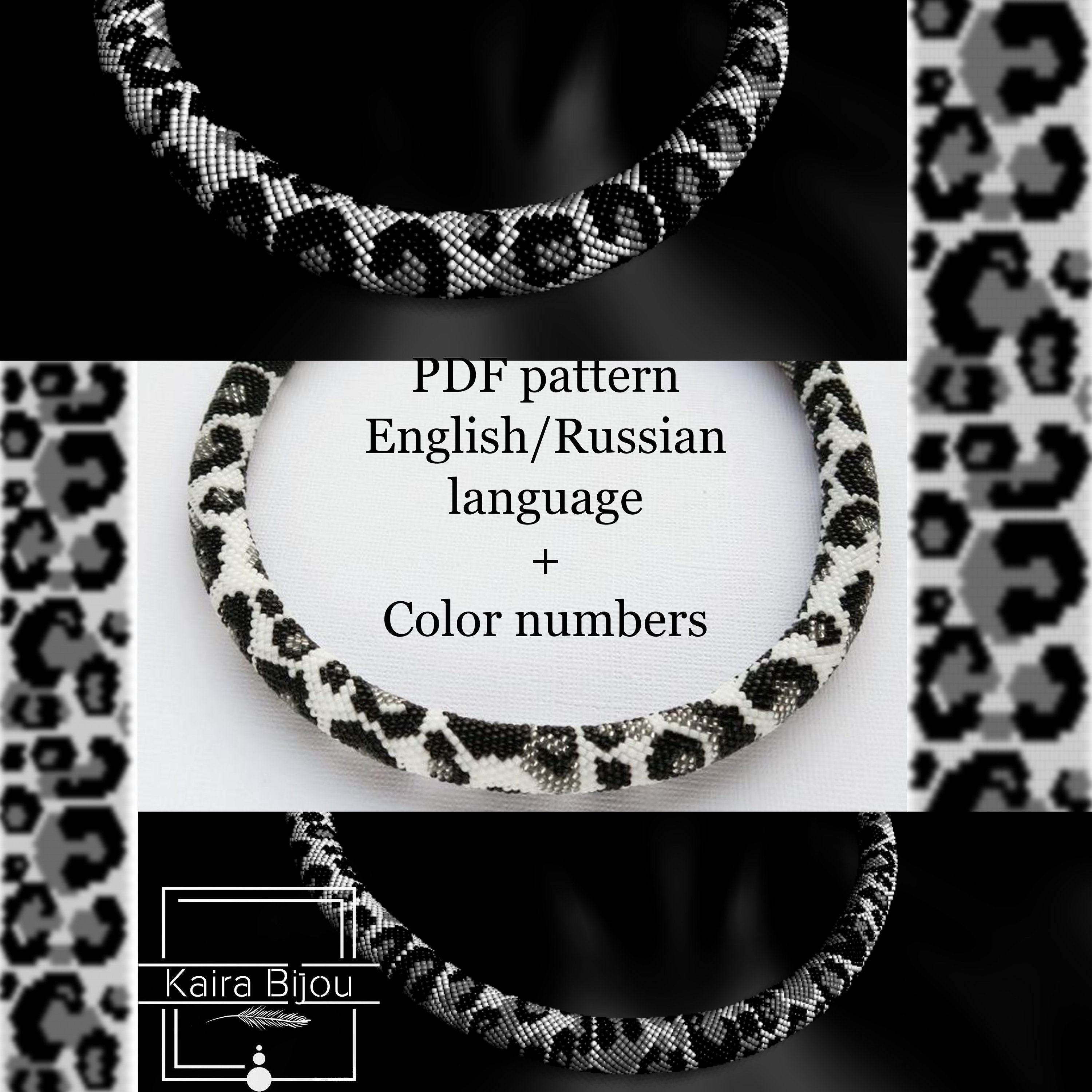 Bead Crochet PDF Pattern Animal Necklace Bead Rope Fashion - Etsy