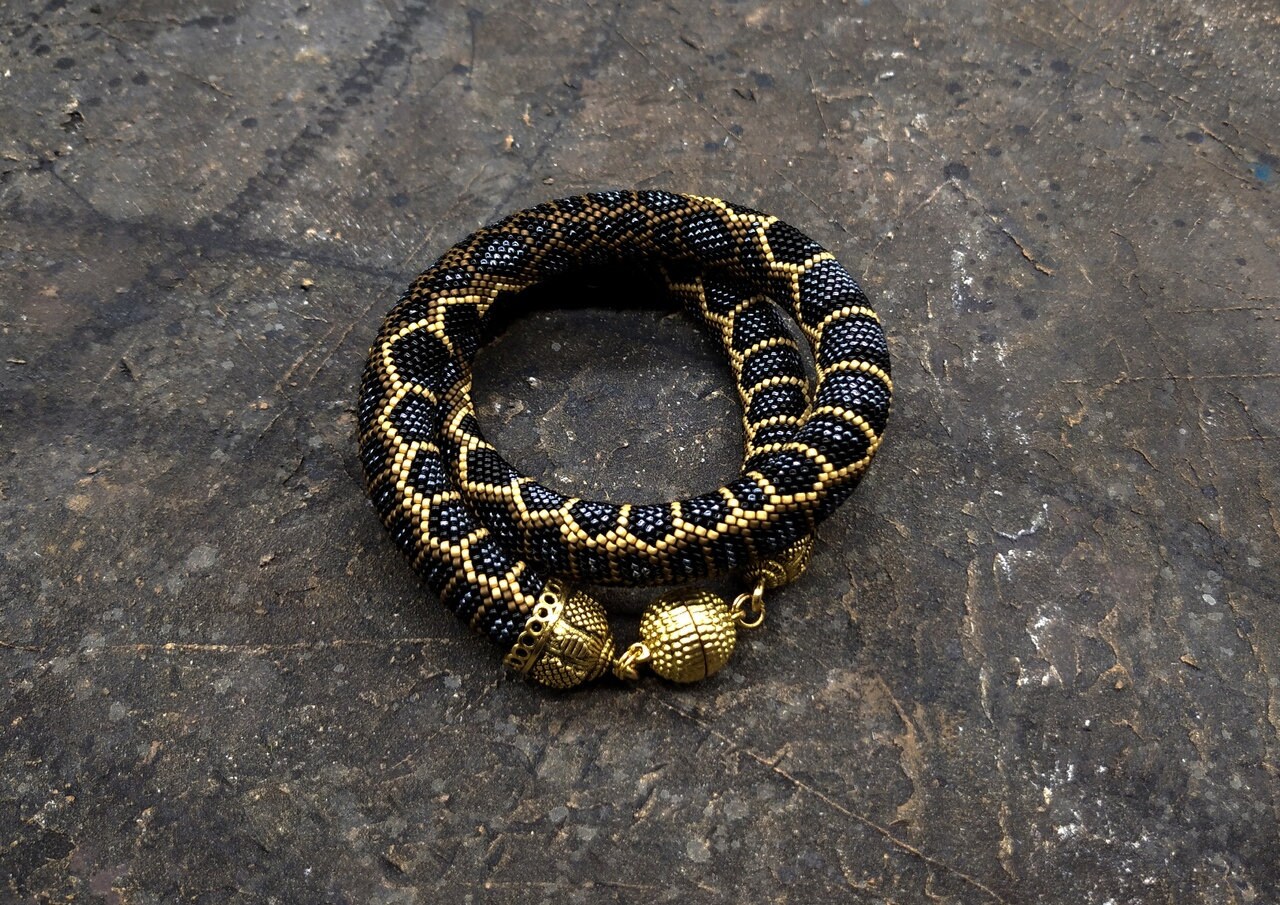 PDF Pattern for Bead Sea Snake Crochet Necklace and PNG File - Etsy