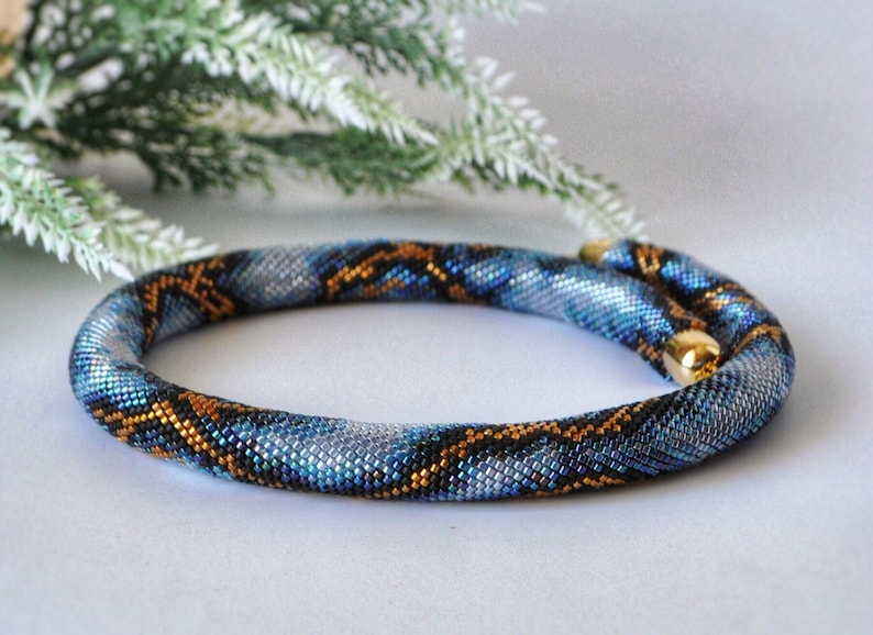 PDF Pattern for Bead Sea Snake Crochet Necklace and PNG File Jewelry ...