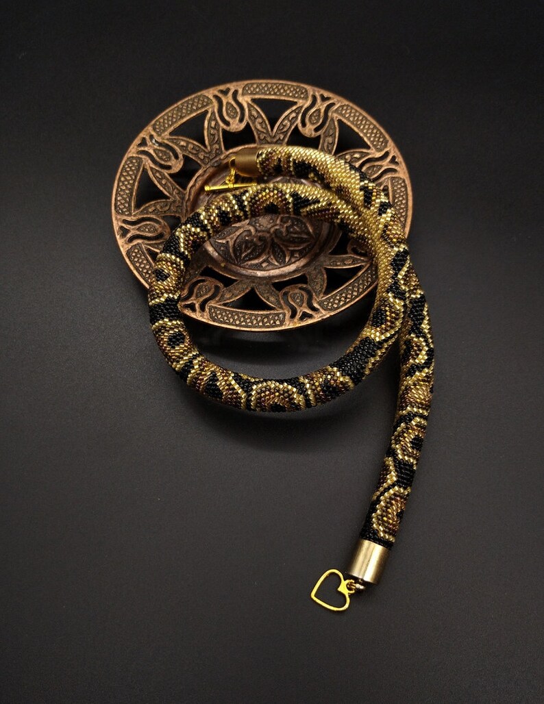 PDF Pattern for Bead Sea Snake Crochet Necklace and PNG File - Etsy