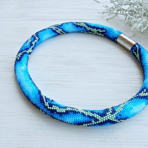 PDF Pattern for Bead Sea Snake Crochet Necklace and PNG File Jewelry ...