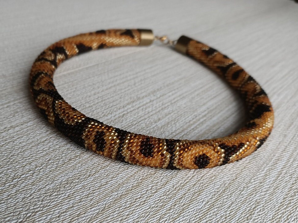 PDF Pattern for Bead Sea Snake Crochet Necklace and PNG File - Etsy