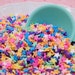 Rainbow Star Fake Sprinkle Mix | Faux Polymer Clay Confetti Sprinkles ...