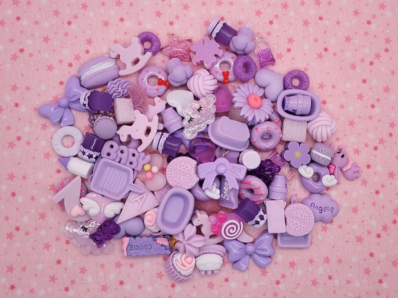 Random Kawaii Flatback Resin Cabochon Flat Back Cute Charms - Etsy