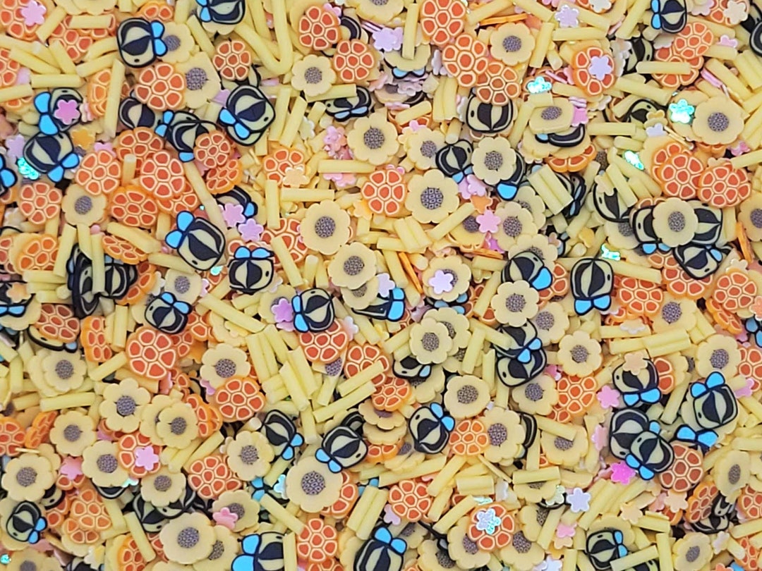 Honey Bee Fake Sprinkle Mix | Faux Polymer Clay Confetti Sprinkles ...