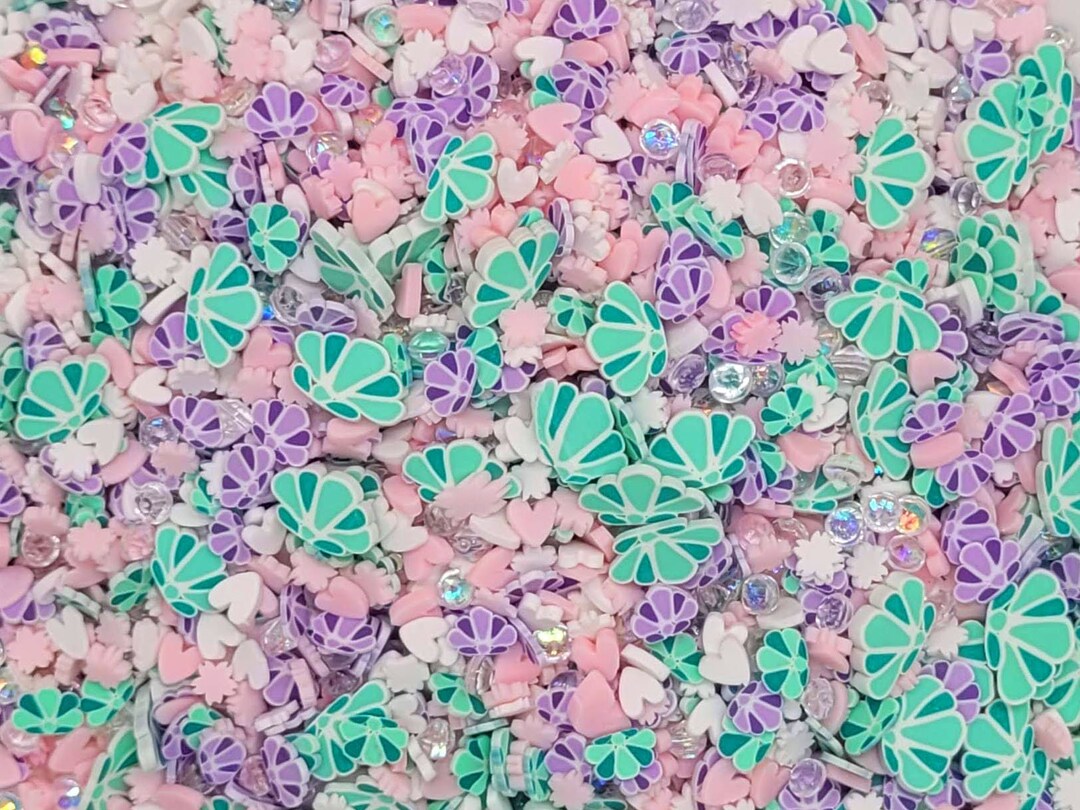 Mermaid Fake Sprinkle Mix | Faux Polymer Clay Confetti Sprinkles | Cane ...