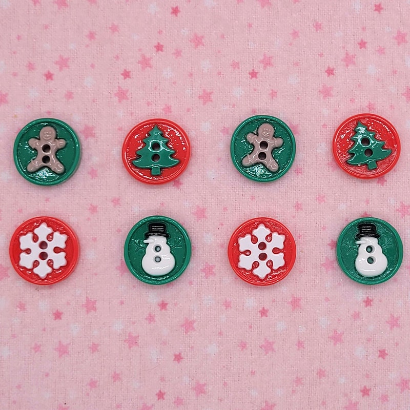 Christmas Buttons - Etsy