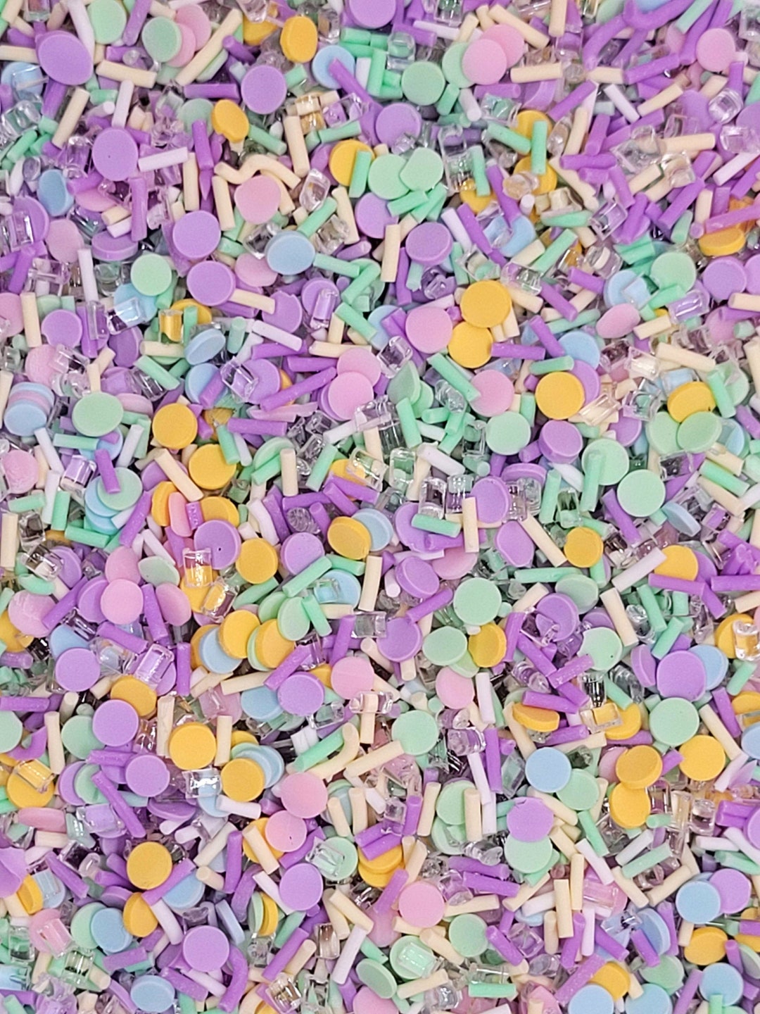 Rainbow Sherbert Fake Sprinkle Mix Faux Polymer Clay Confetti Sprinkles ...