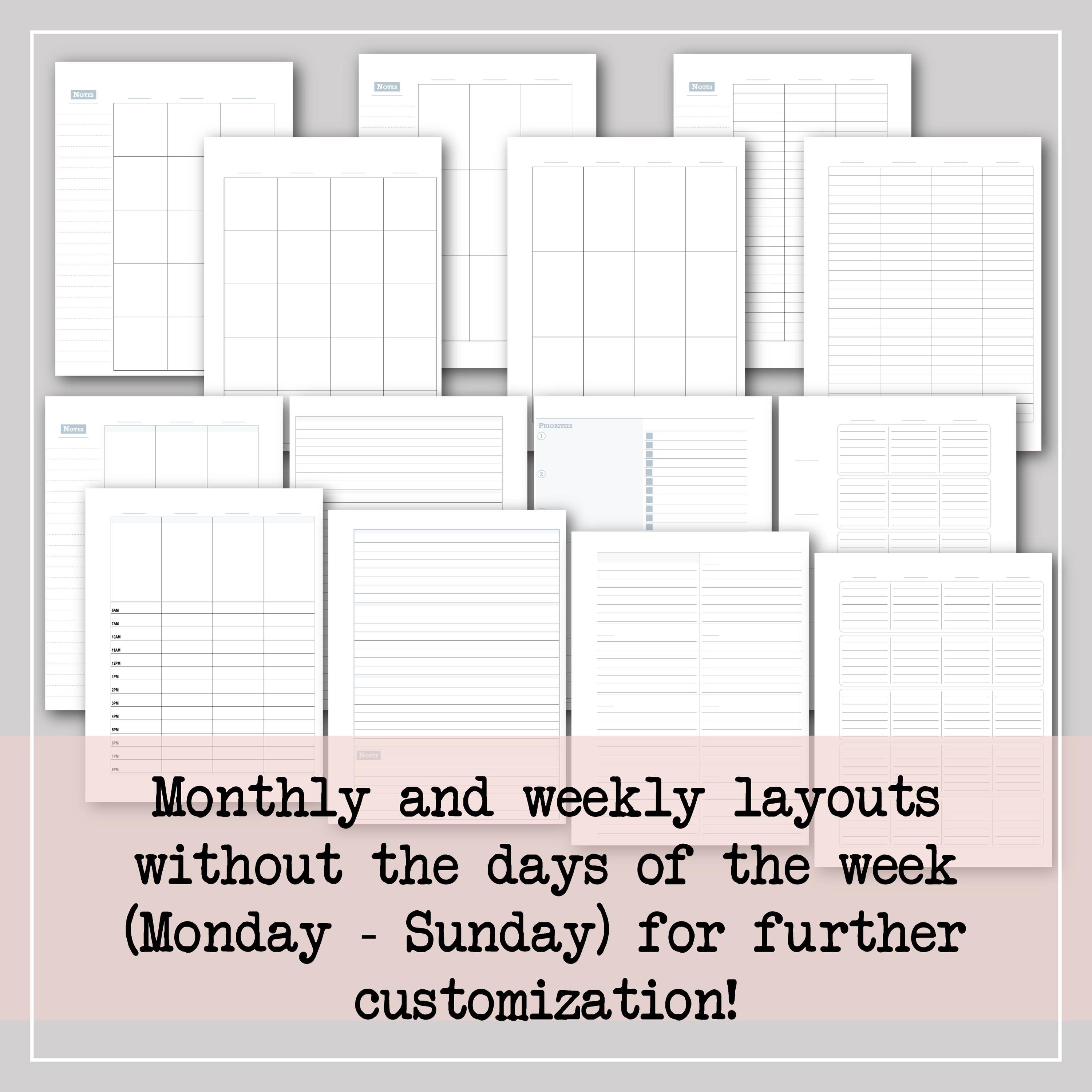 Layout Pack for the Happy Planner® - Size: Classic Happy Planner ...