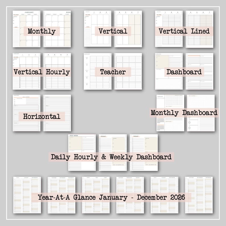 Canva Layout Pack for the Happy Planner® - Size: Classic - Etsy
