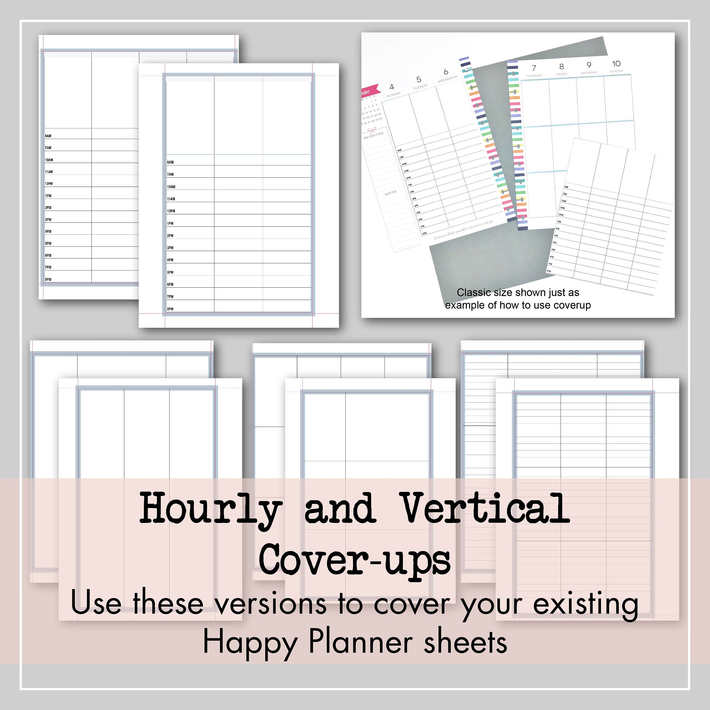Layout Pack for the Happy Planner® Size: Big 8.5x11 PDF Printable ...