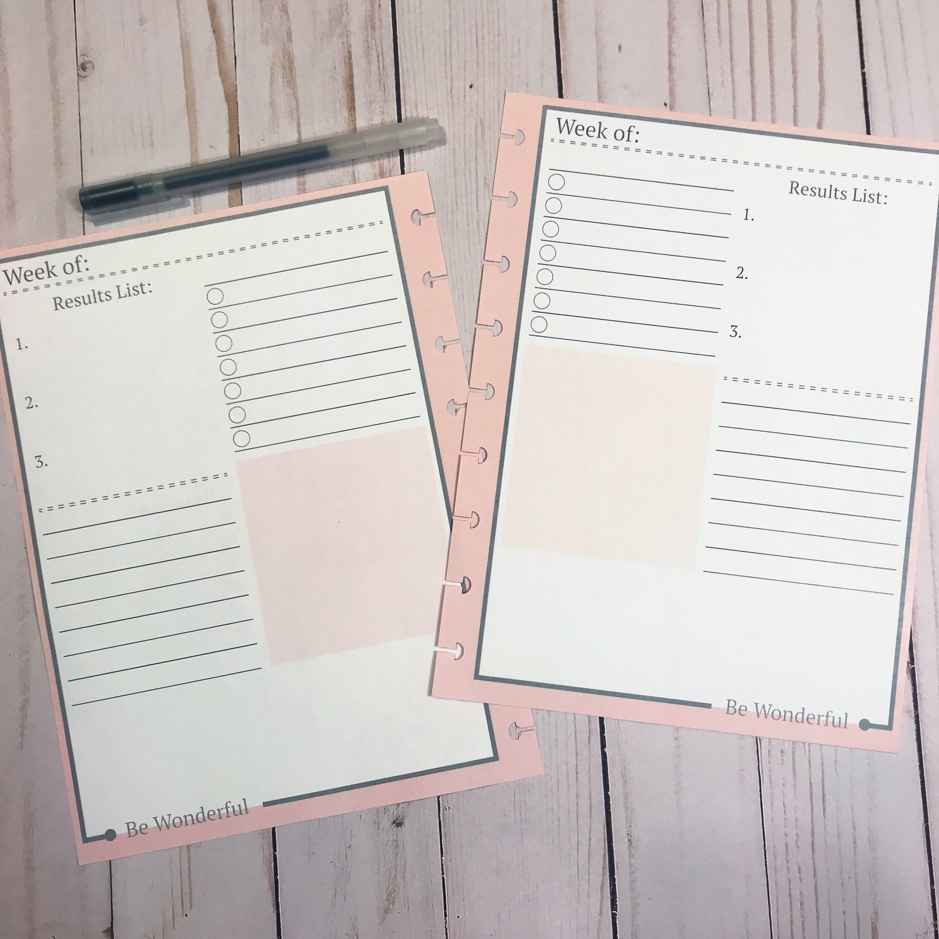 Dashboard Add-on Layout - Size: Classic Happy Planner® - Printable PDF ...