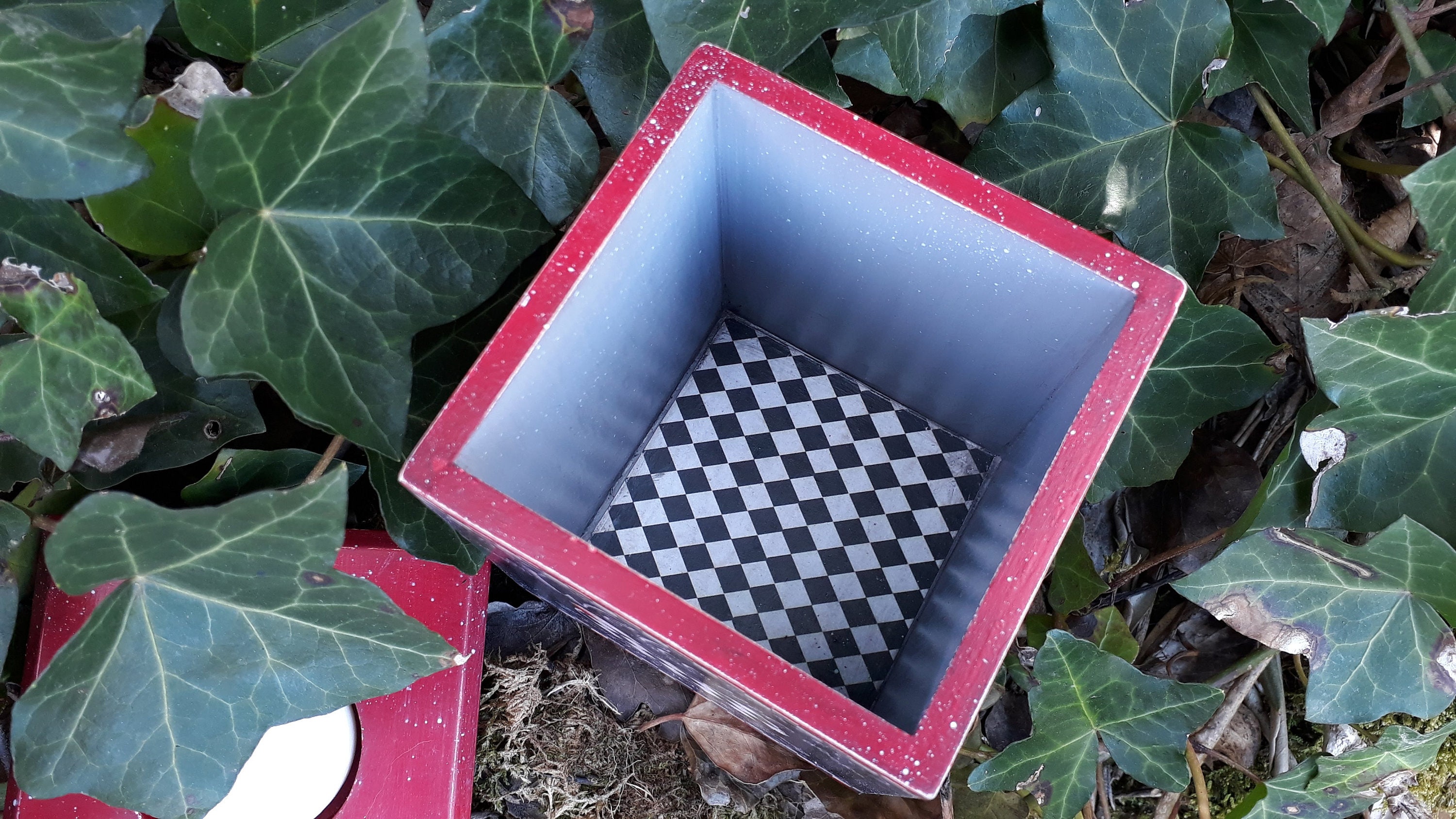 Wooden Rooster Box With Lid Tealight Holder, Vintage Look Box ...