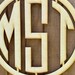 Wood Monogram Circle Monogram Unpainted Monogram Unfinished | Etsy