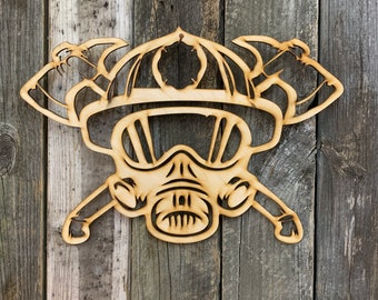 Firefighter Tiered Tray Signs/ Firefighter Ladder Signs/ Firefighter ...