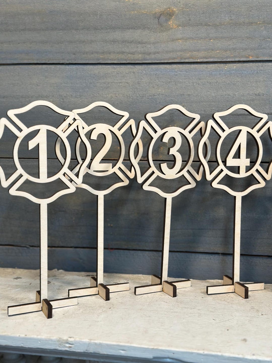 Firefighter Wedding • Reception Table Numbers • Wedding Table Numbers ...