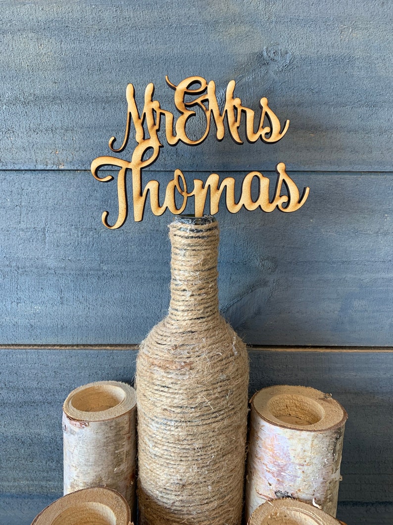 Rustic Wedding Cake Topper Cake Topper Wooden Cake Topper - Etsy