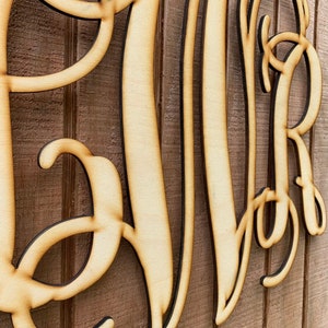 Wooden Monogram, DIY Unpainted Monogram, Birthday Gift, Wedding Gift ...
