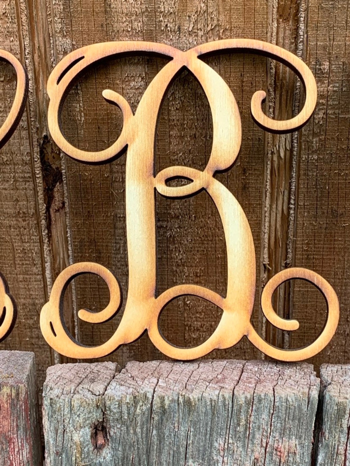 Single Letter Wooden Monogram Unfinished DIY Dorm Decor - Etsy