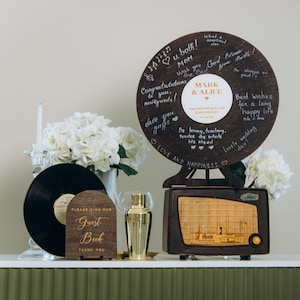 Personalized Record Guest Book: Rustic Wedding Audio Keepsake - Etsy