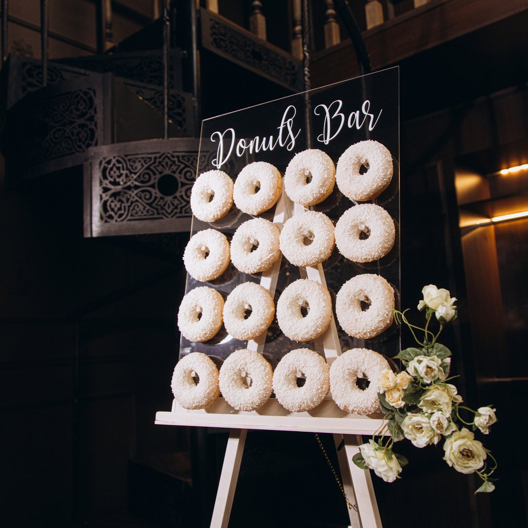 Personalized Sweets Bar, Clear Donut Wall, Acrylic Donuts Display for ...