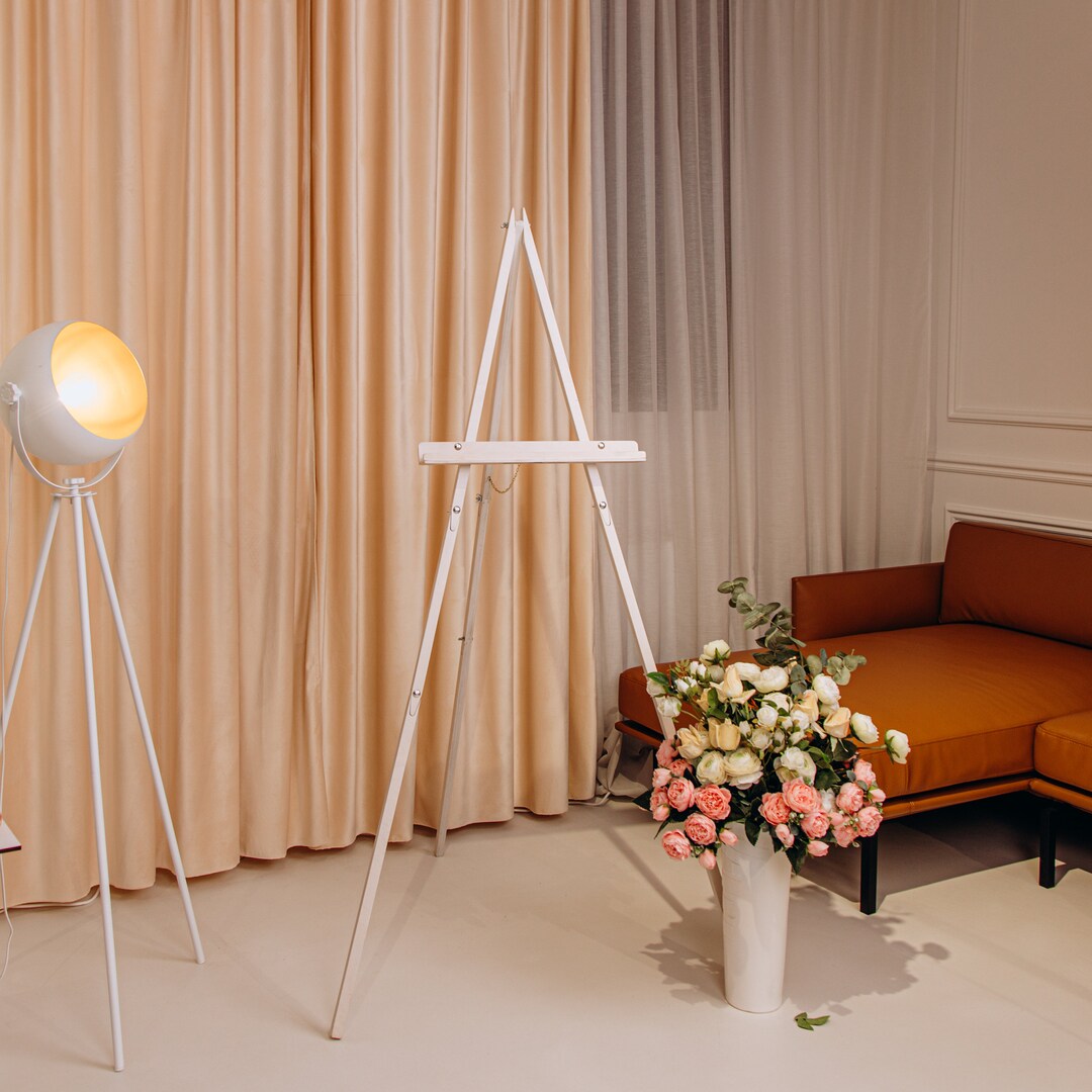 Easel Stand, Wooden Easel, Wedding Sign Stand Floor Easel for Welcome ...